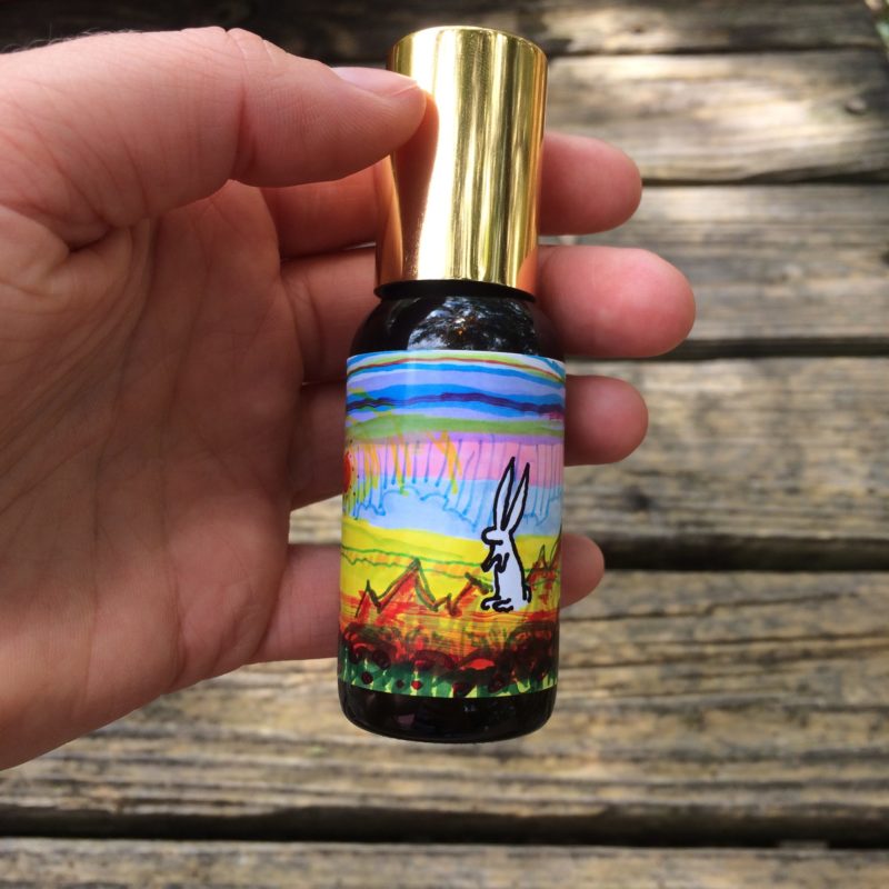 One-Of-A-Kind Custom Illustrated 1 oz White Rabbit Perfume | Old ...