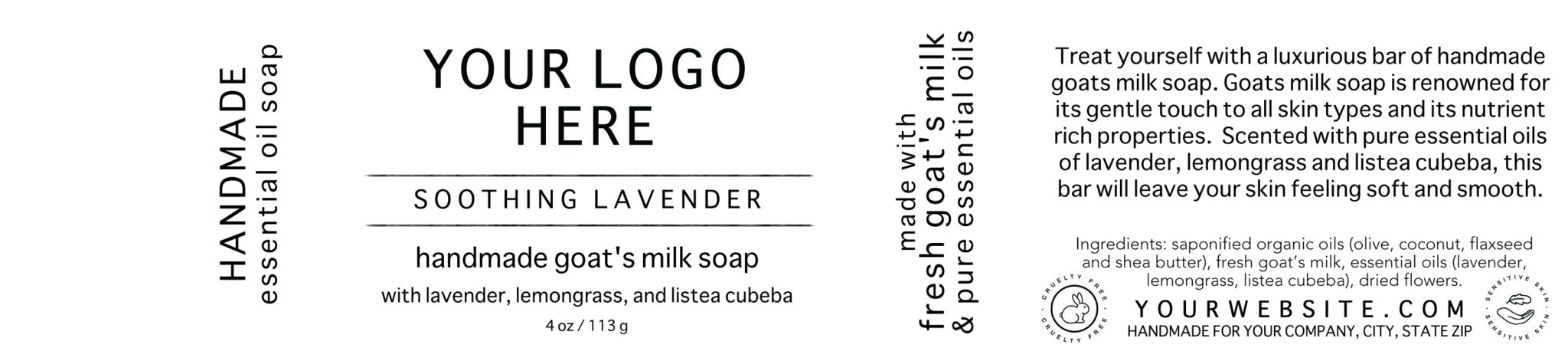 YOUR LOGO HERE - Private label soap | Old Factory Soap